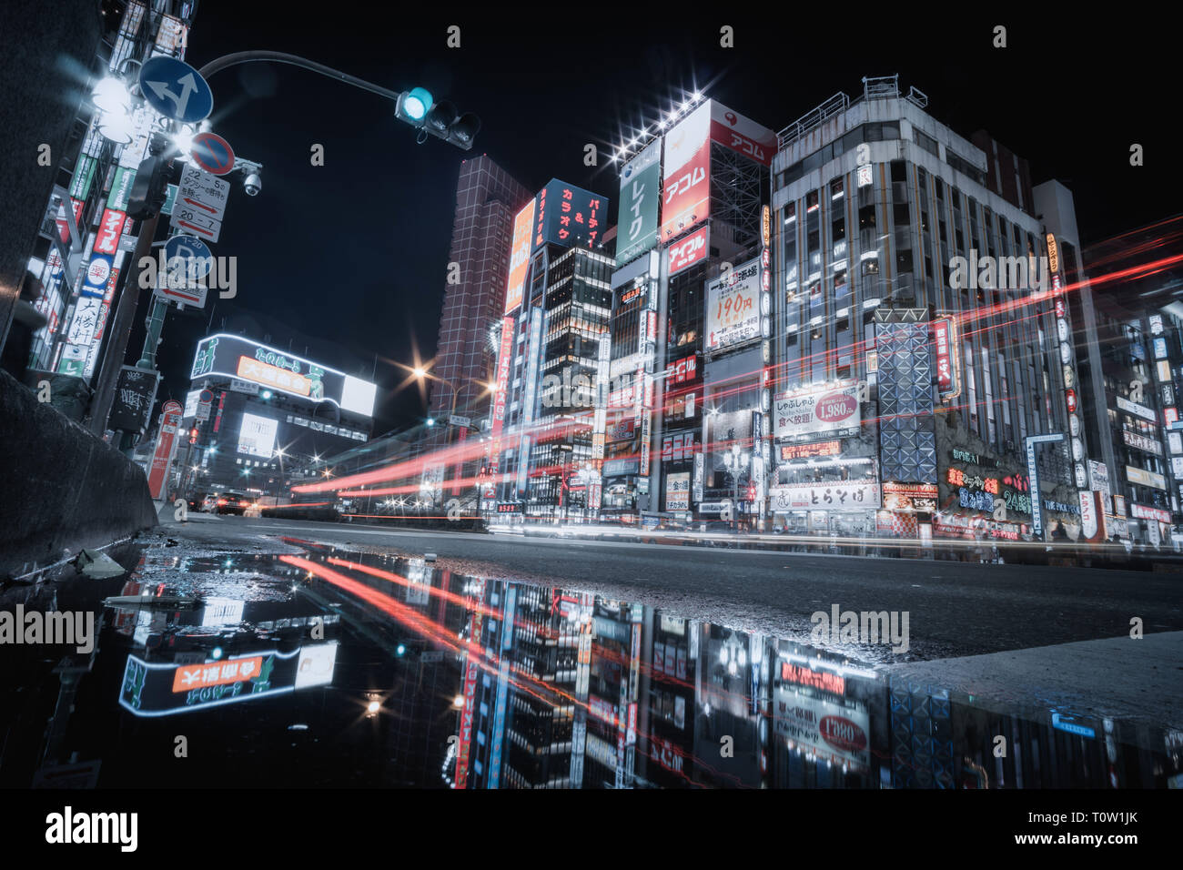 Night Street Side View