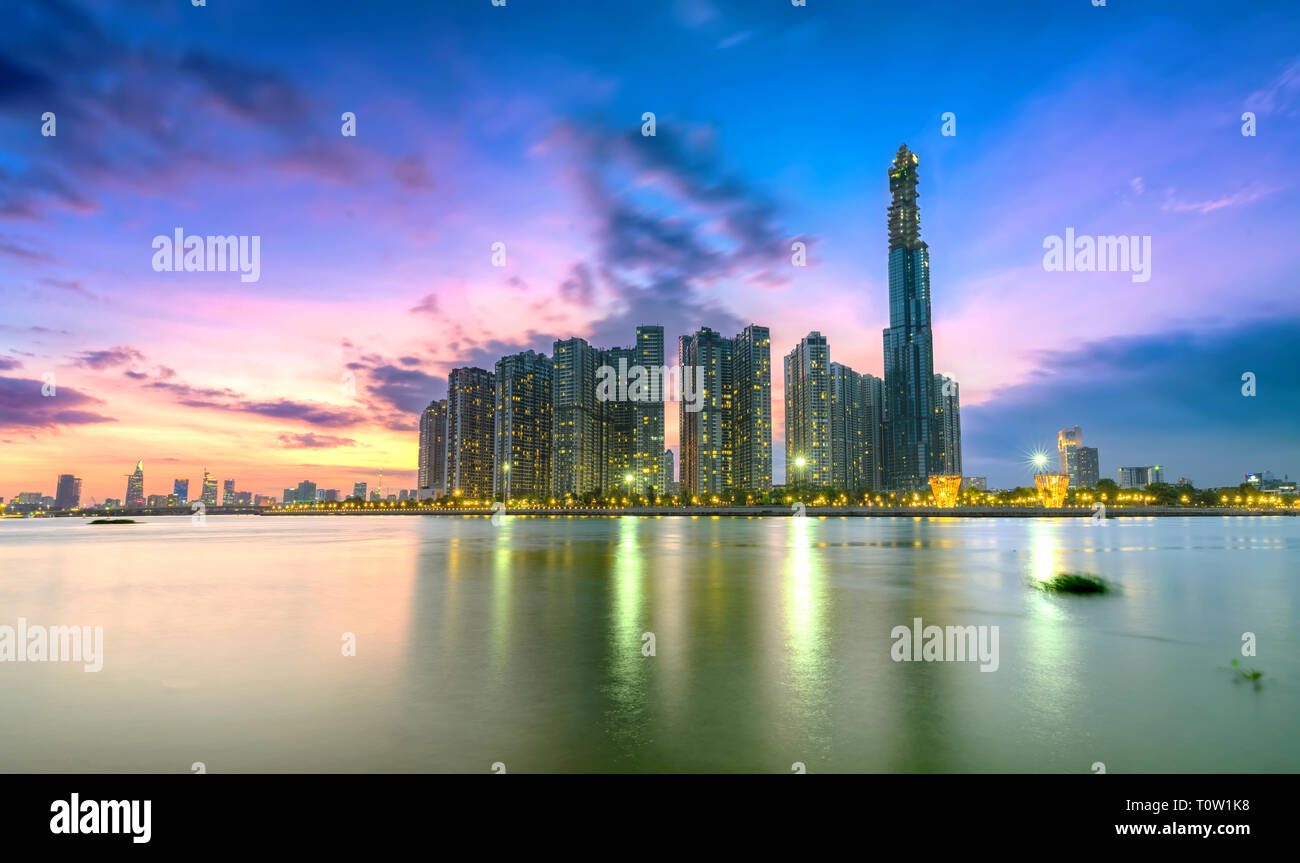 Riverside City sunset clouds in the sky at the end of the day brighter ...