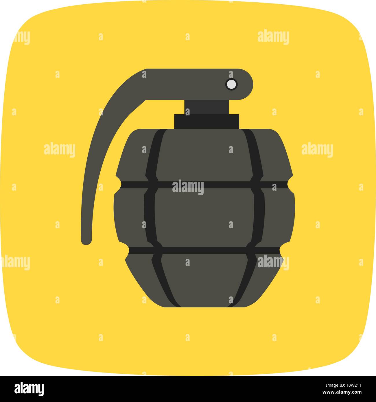 Illustration Grenade Icon Stock Photo - Alamy