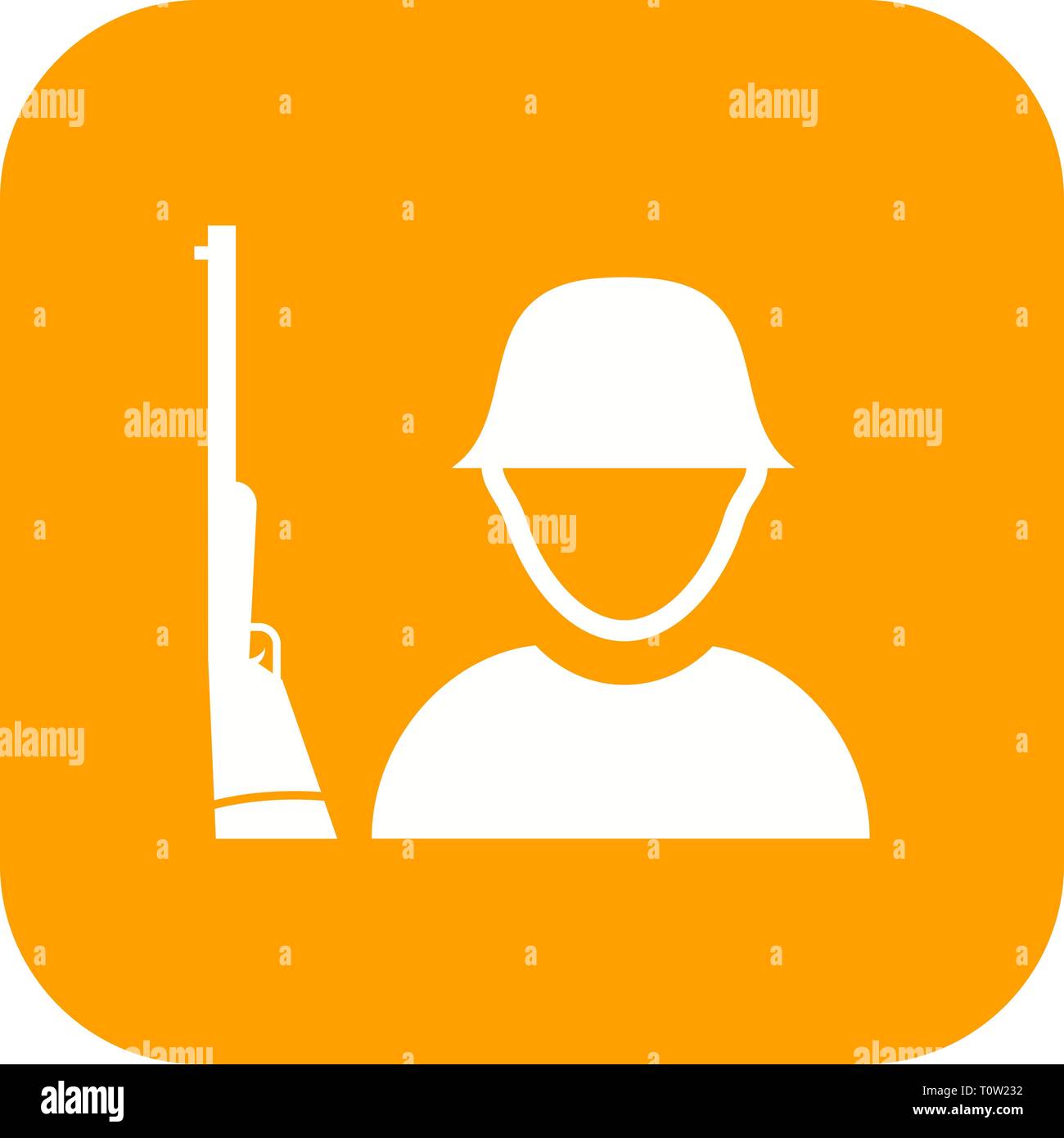 Illustration Solider Icon Stock Photo - Alamy