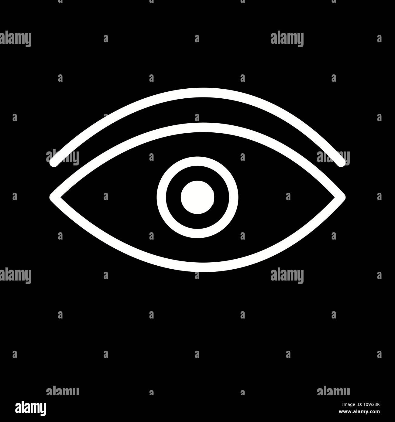 Illustration Eye Icon Stock Photo - Alamy