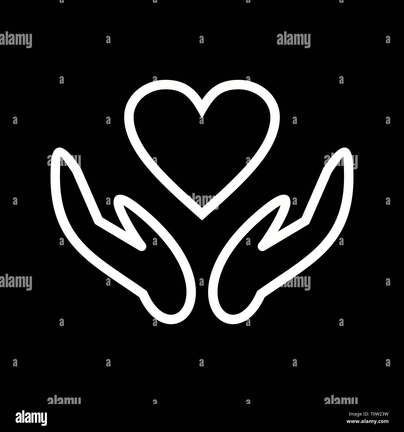 Illustration Health Sign Icon Stock Photo - Alamy