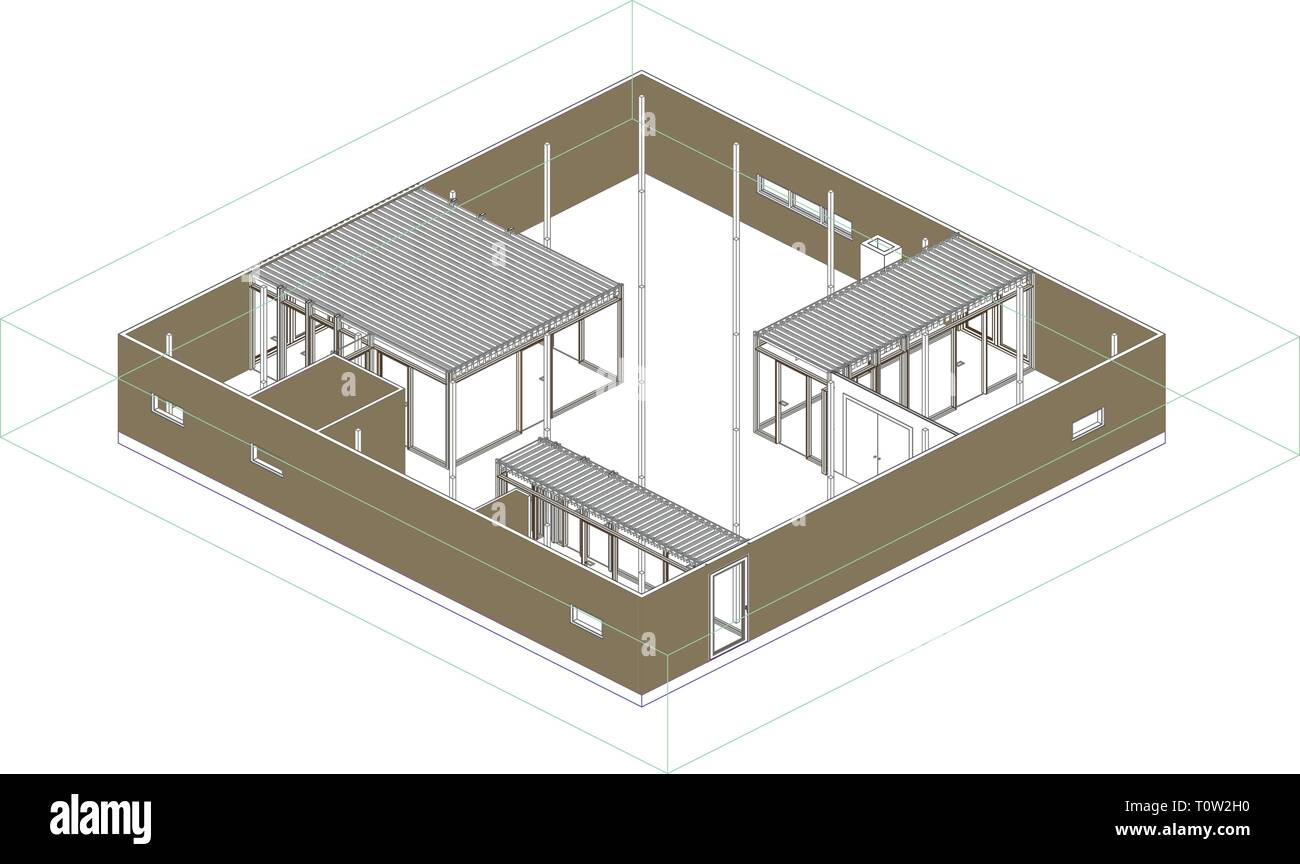 Modern house facade home Stock Vector Images - Alamy