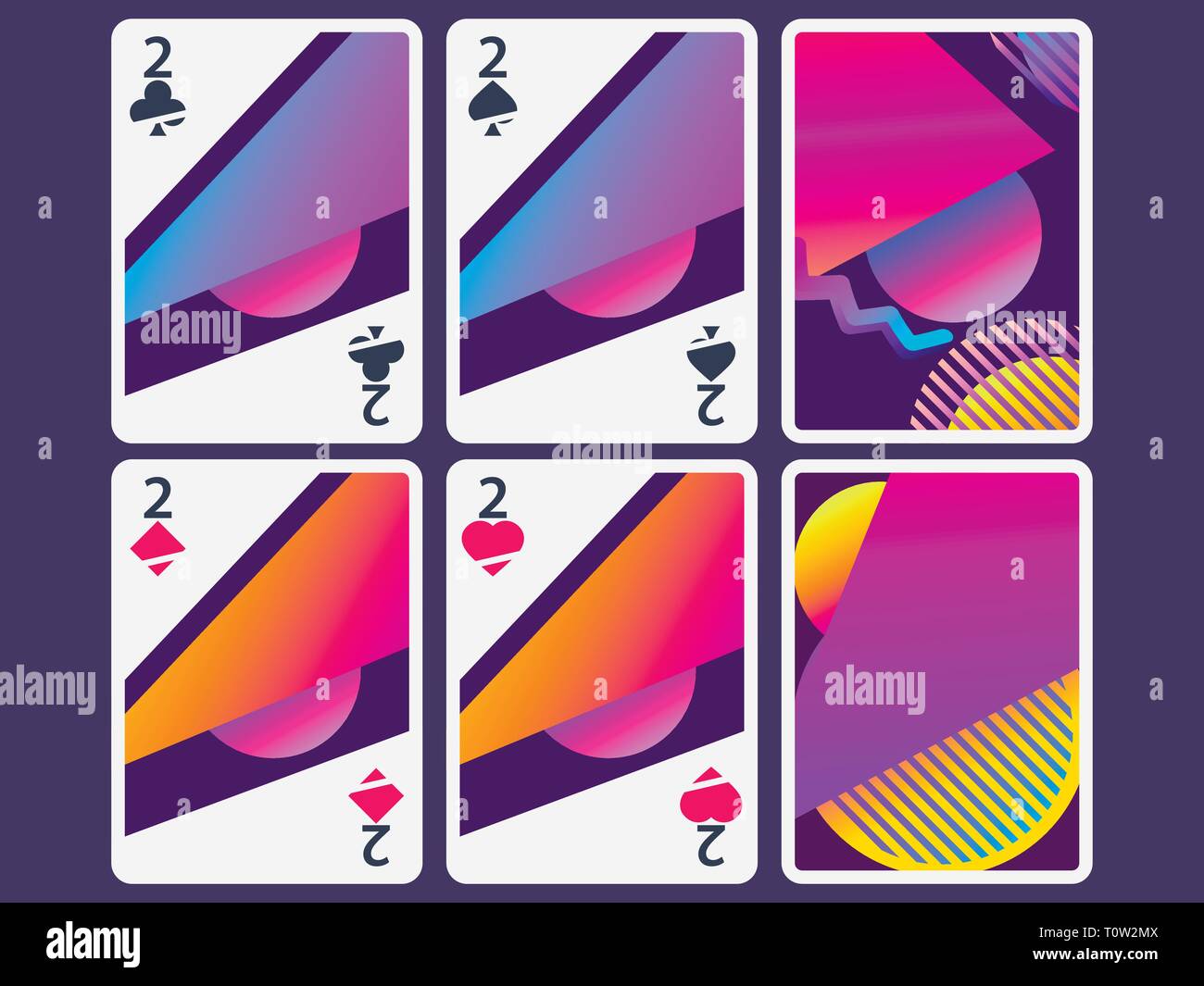 Two color cards Stock Vector Images - Alamy