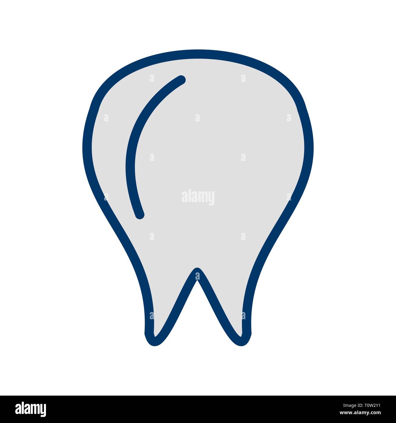 Illustration Tooth Icon Stock Photo - Alamy