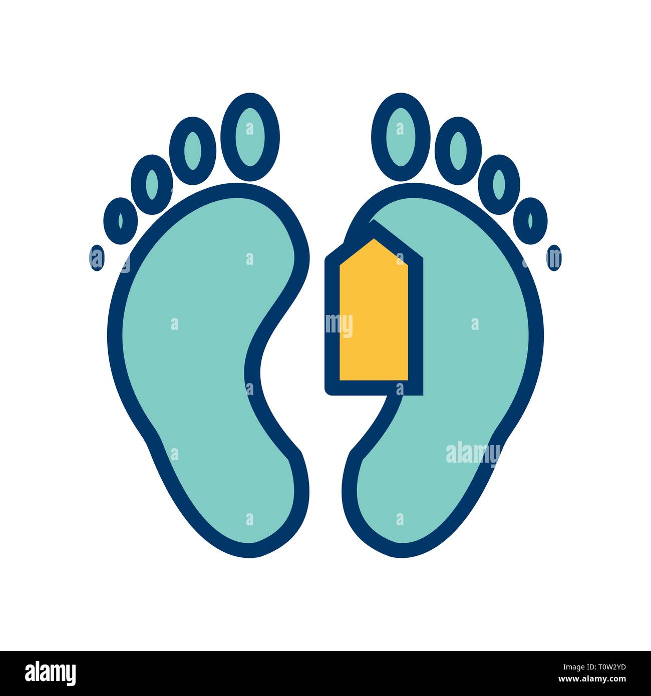 Illustration Toe Tag Icon Stock Photo - Alamy