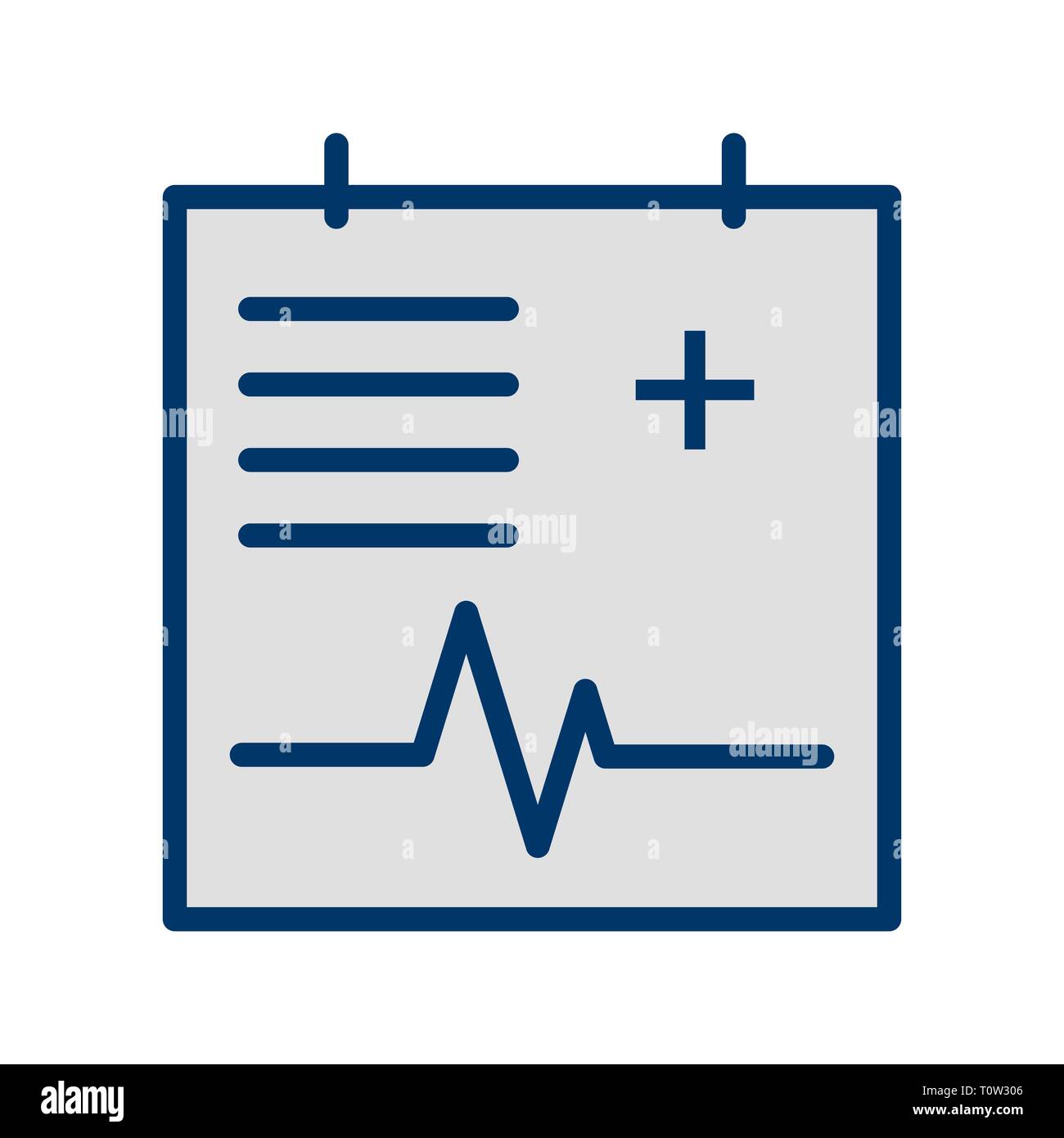 Illustration Medical Chart Icon Stock Photo - Alamy