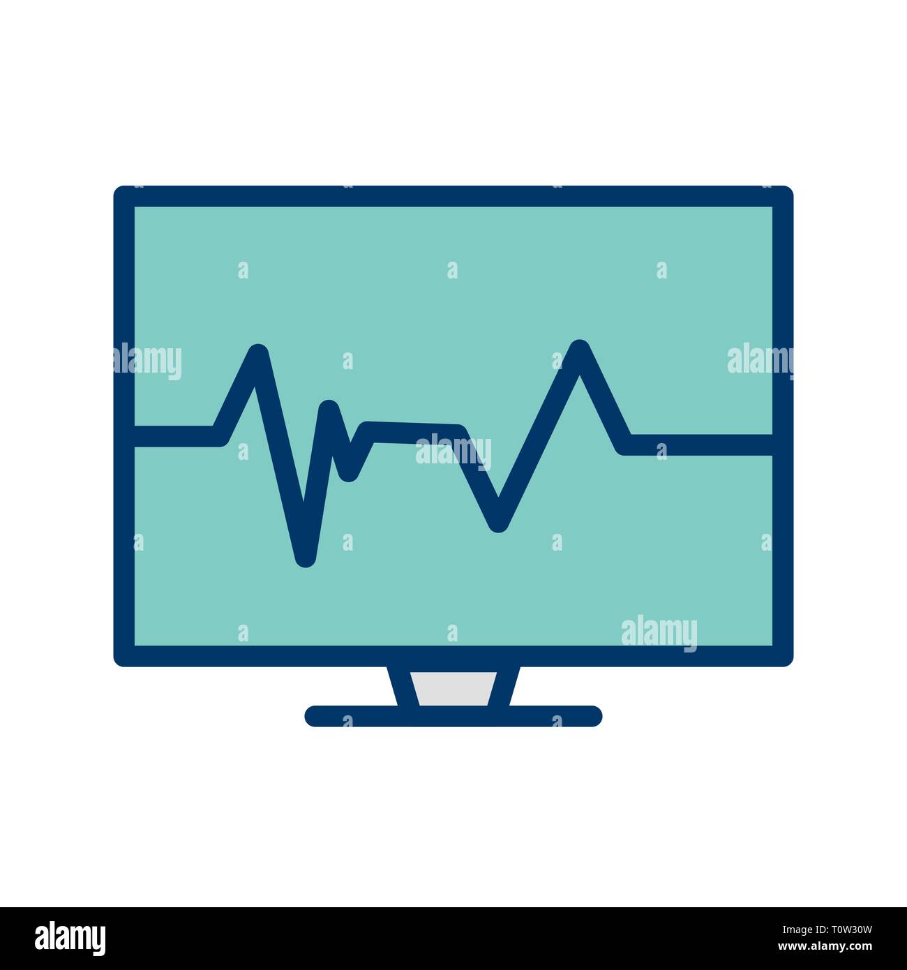 Illustration Pulse Icon Stock Photo - Alamy