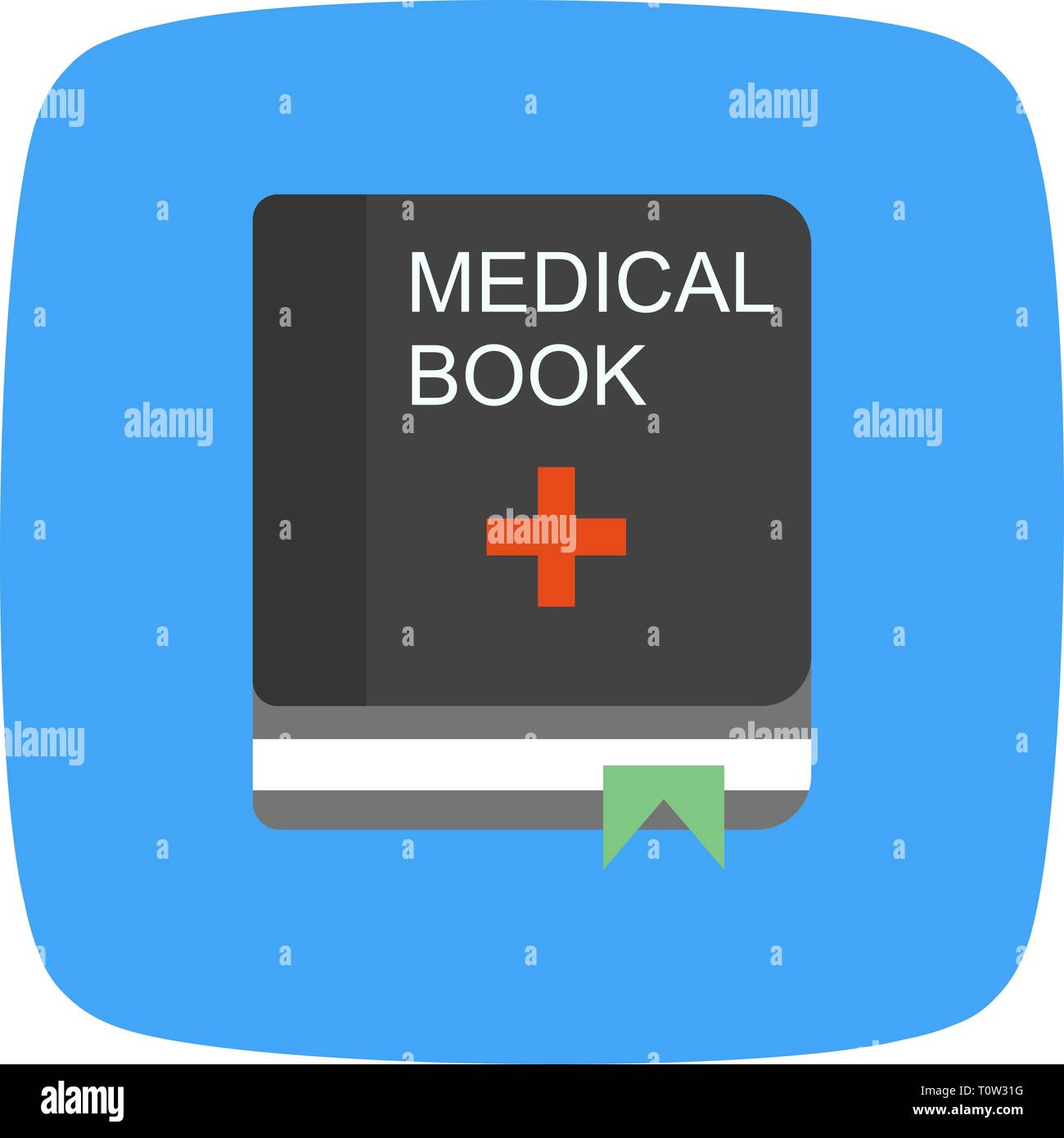 Illustration Medical Book Icon Stock Photo - Alamy