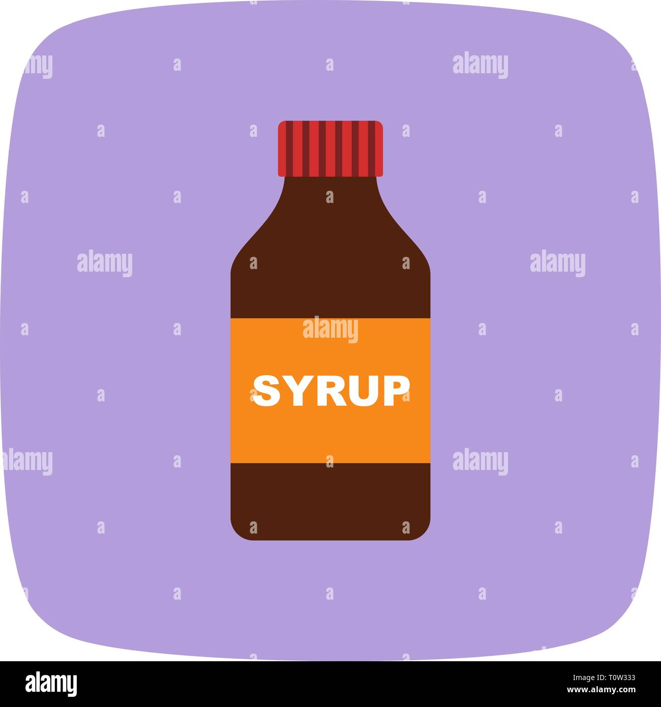 Illustration Syrup Icon Stock Photo - Alamy