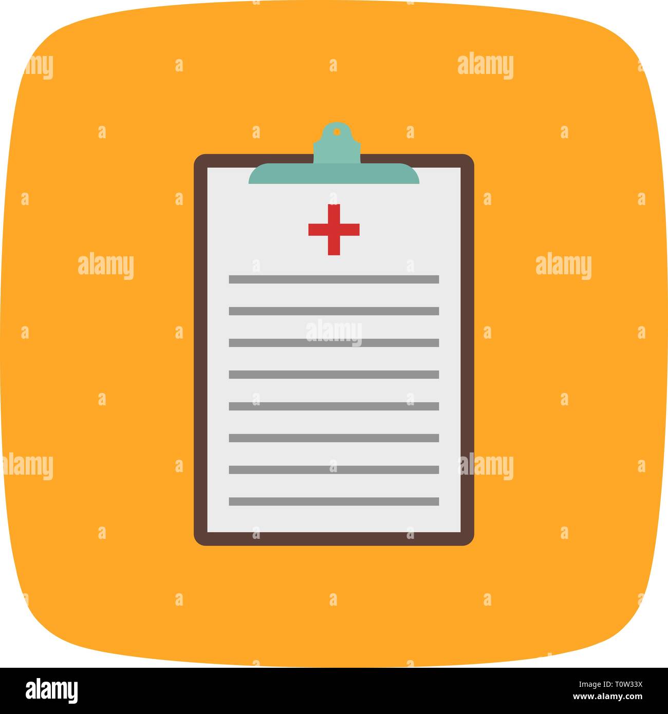 Illustration Medical Chart Icon Stock Photo - Alamy