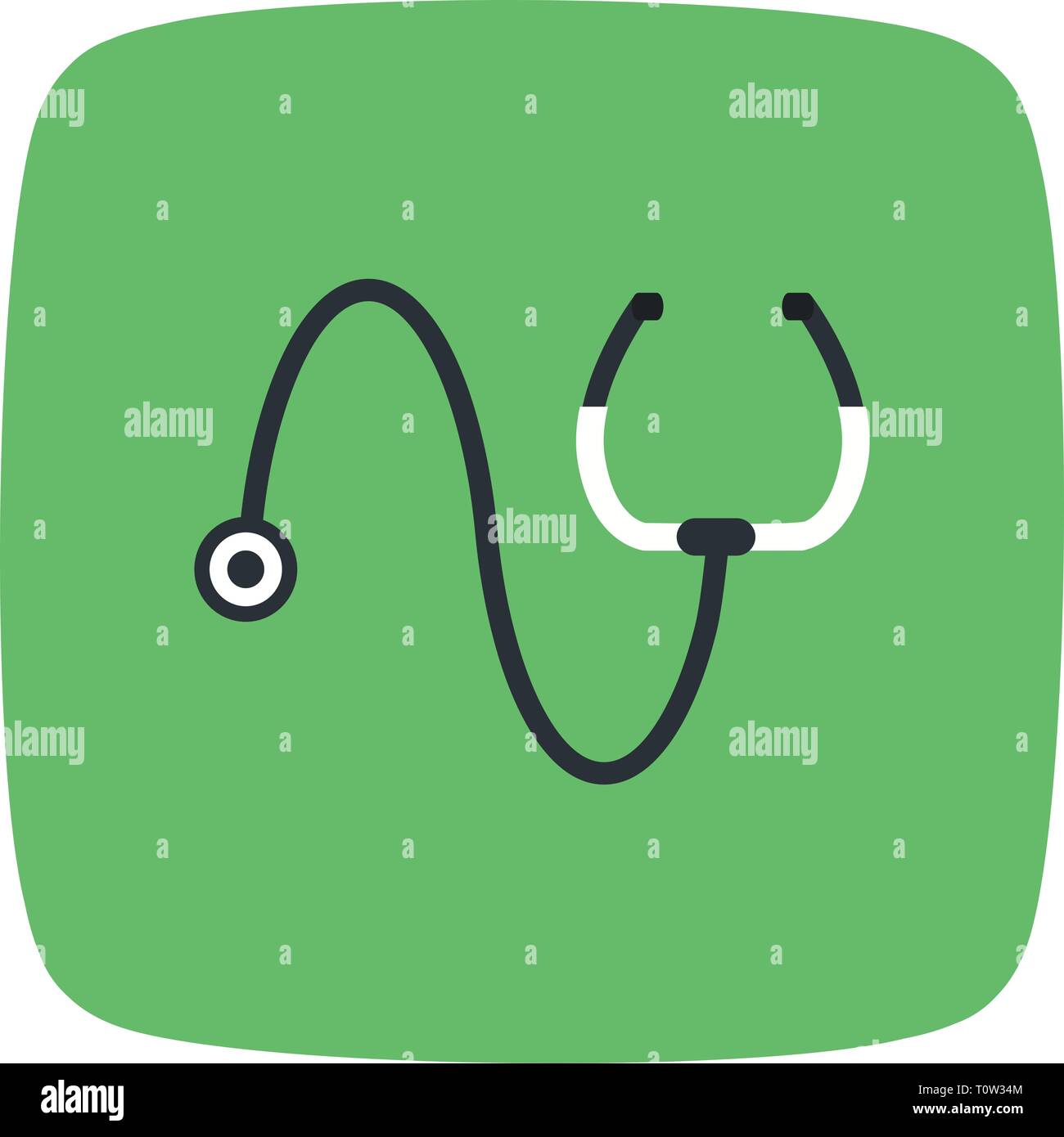 Illustration Stethoscope Icon Stock Photo - Alamy Illustration Stethoscope Icon Stock Photo - Alamy