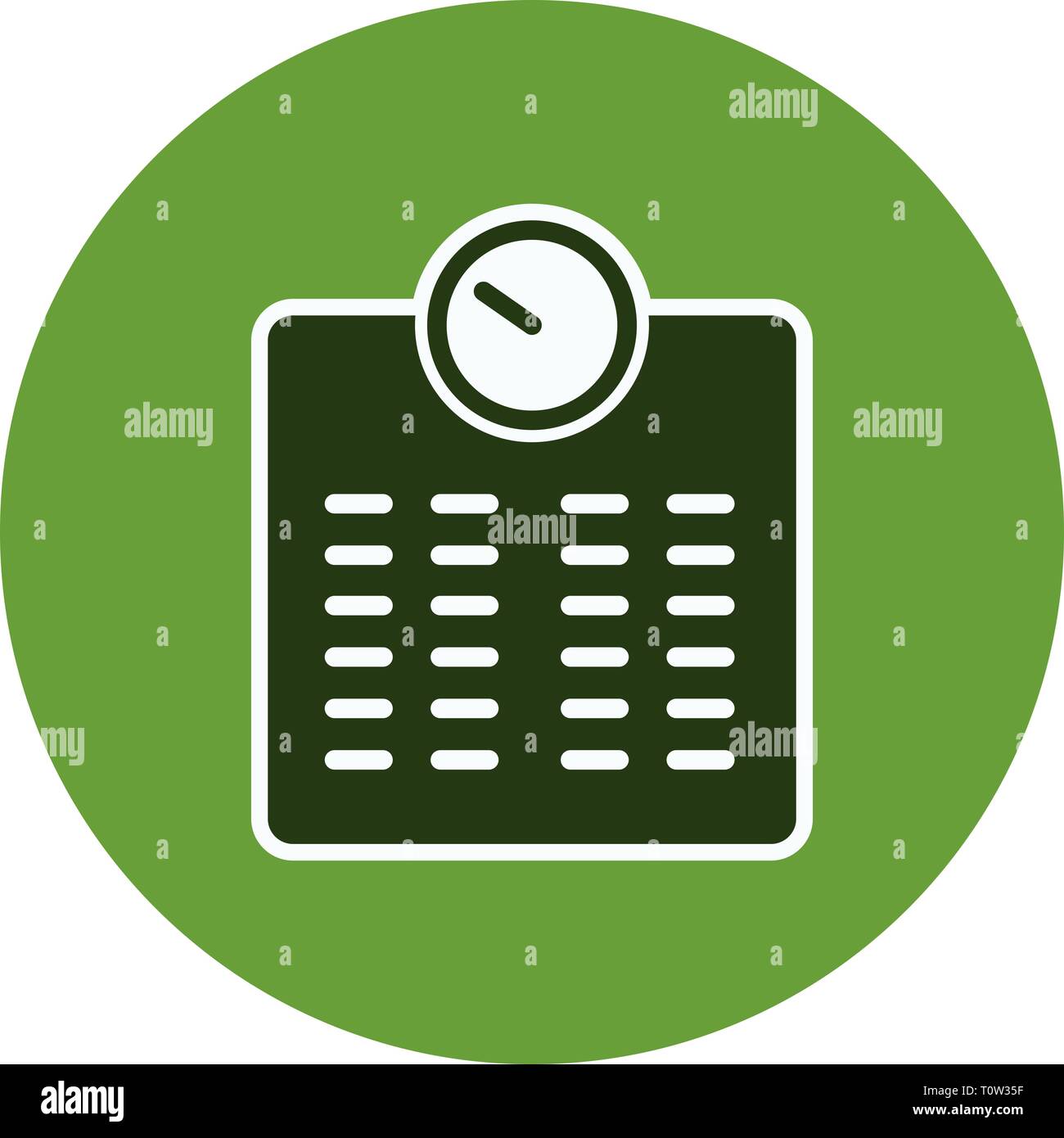 Illustration Weighting Machine Icon Stock Photo - Alamy