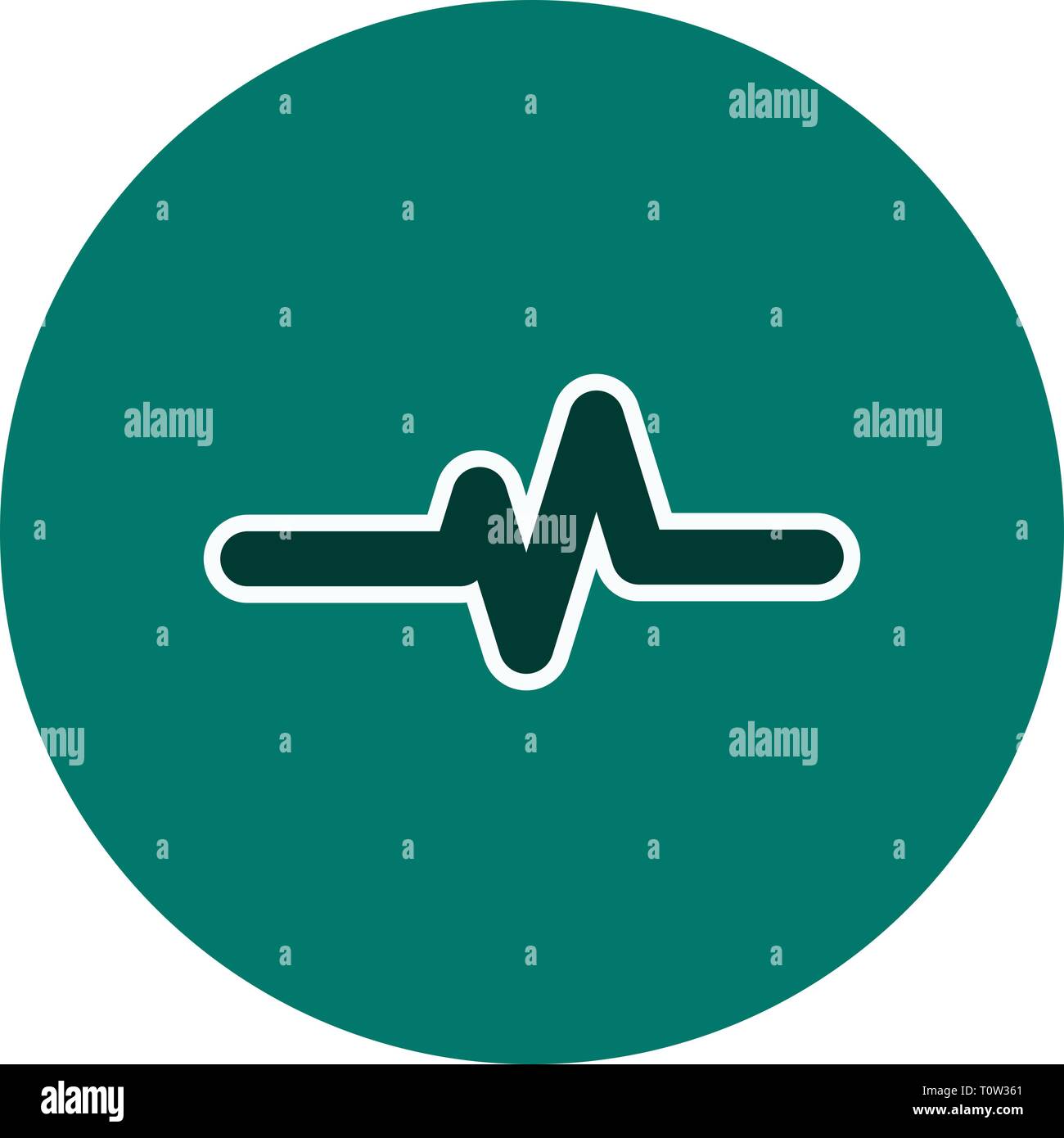 Illustration Pulse Rate Icon Stock Photo - Alamy