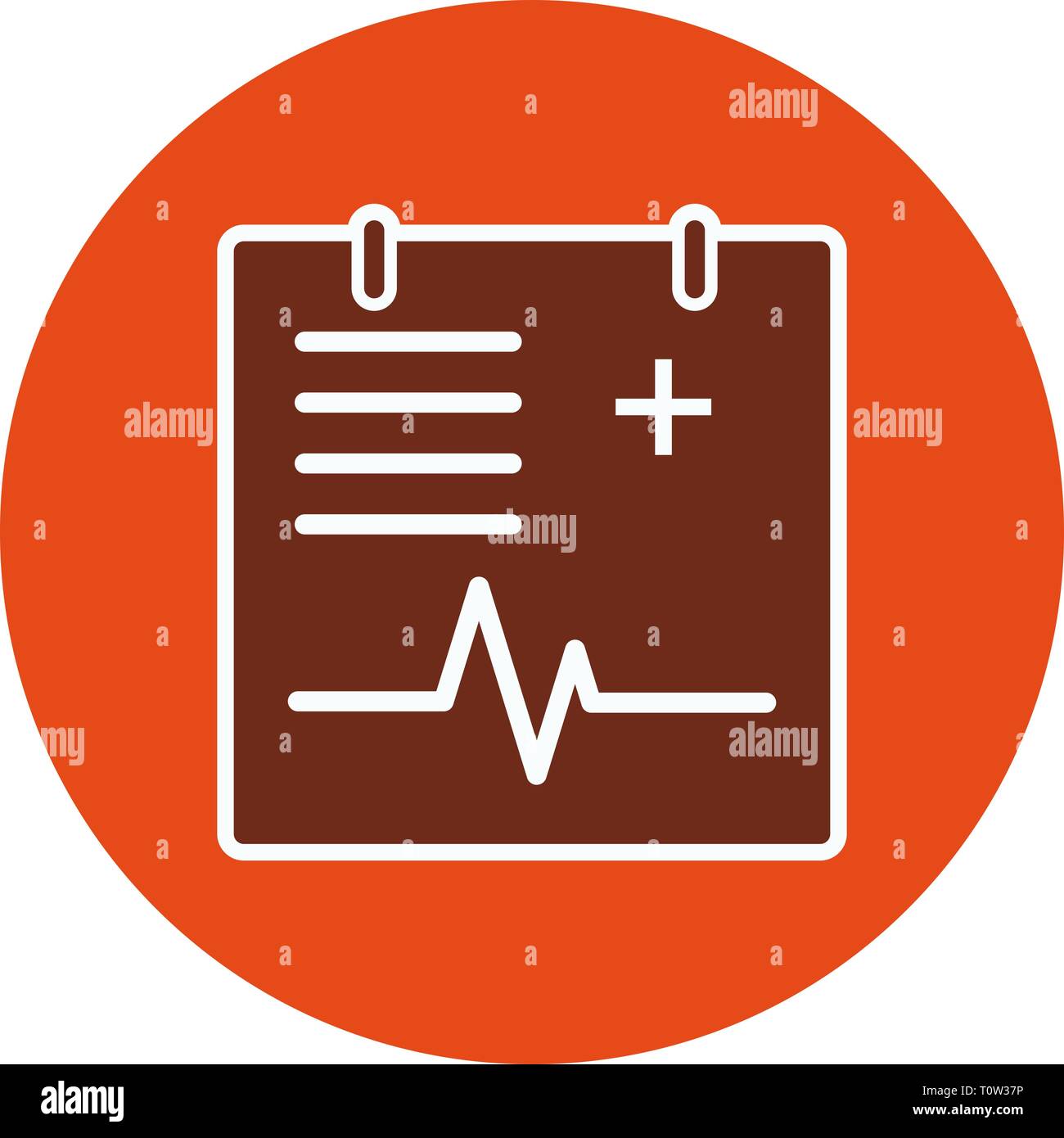 Illustration Medical Chart Icon Stock Photo - Alamy