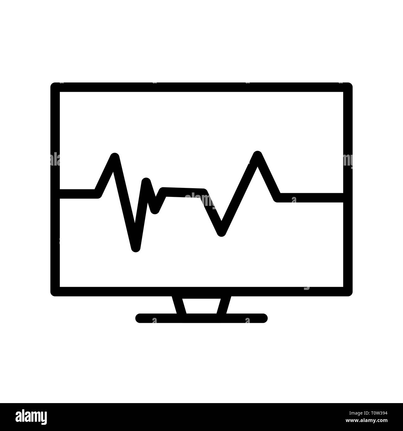 Illustration Pulse Icon Stock Photo - Alamy