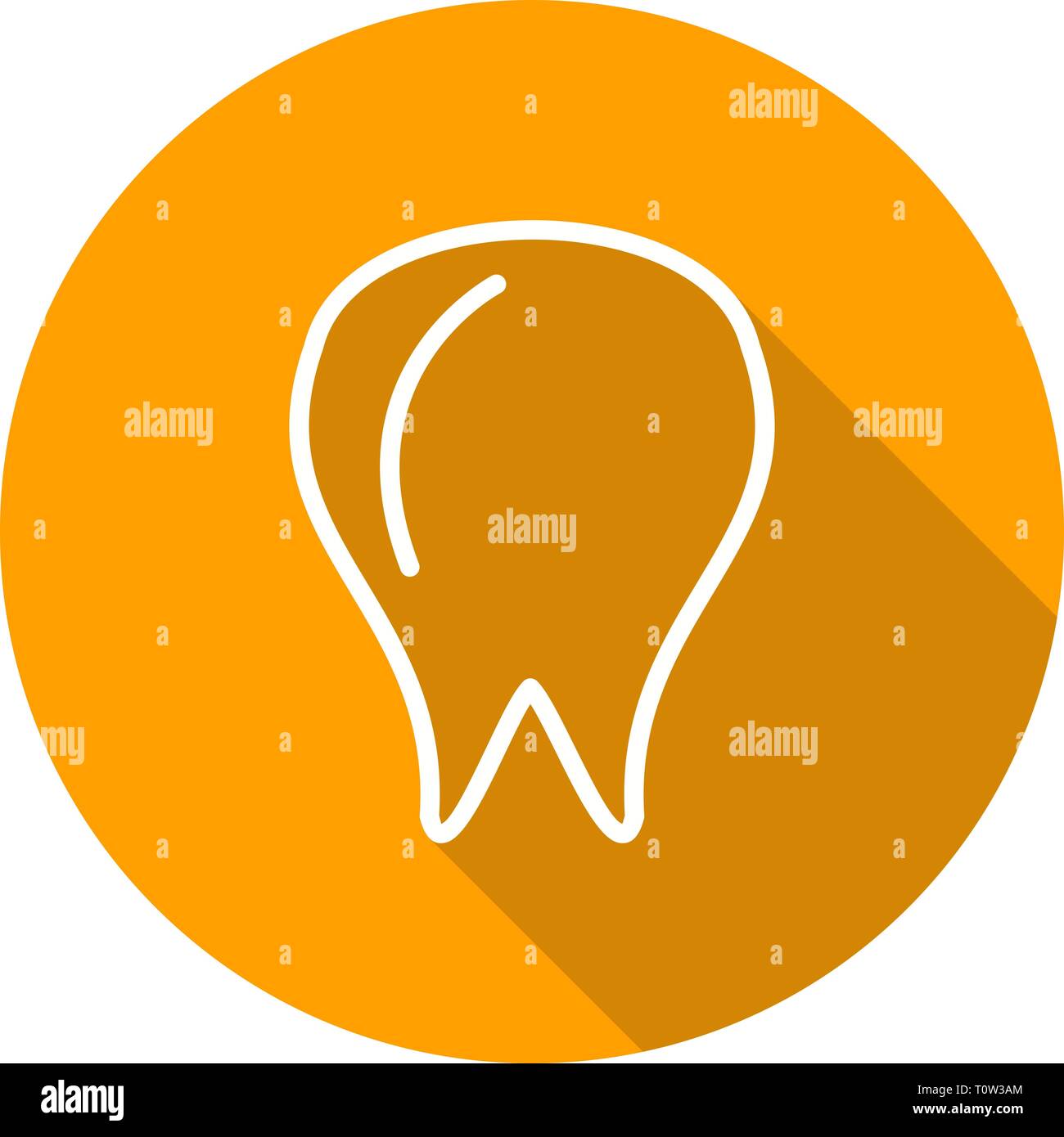Illustration Tooth Icon Stock Photo - Alamy