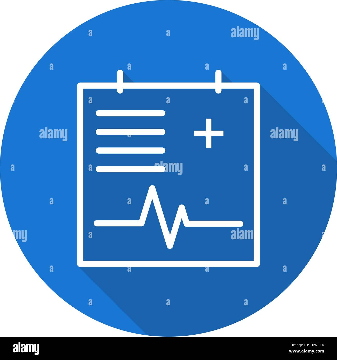 Illustration Medical Chart Icon Stock Photo - Alamy