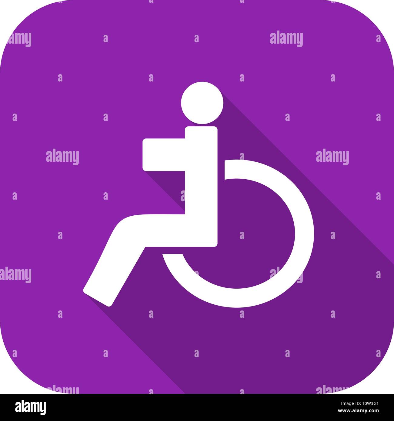 Illustration Handicapped Icon Stock Photo - Alamy