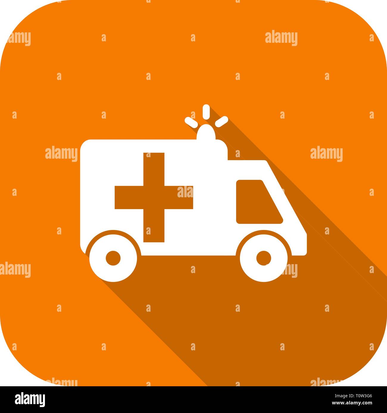 Illustration Ambulance Icon Stock Photo - Alamy