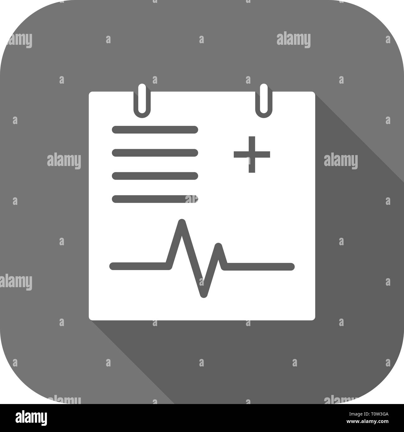 Illustration Medical Chart Icon Stock Photo - Alamy
