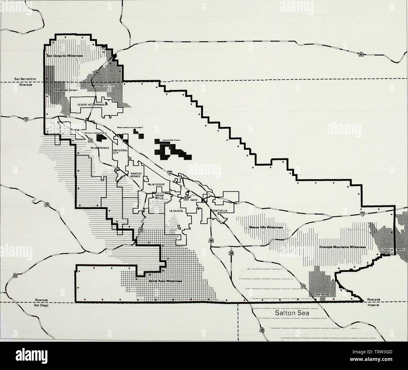 Draft California desert conservation area Stock Photo - Alamy