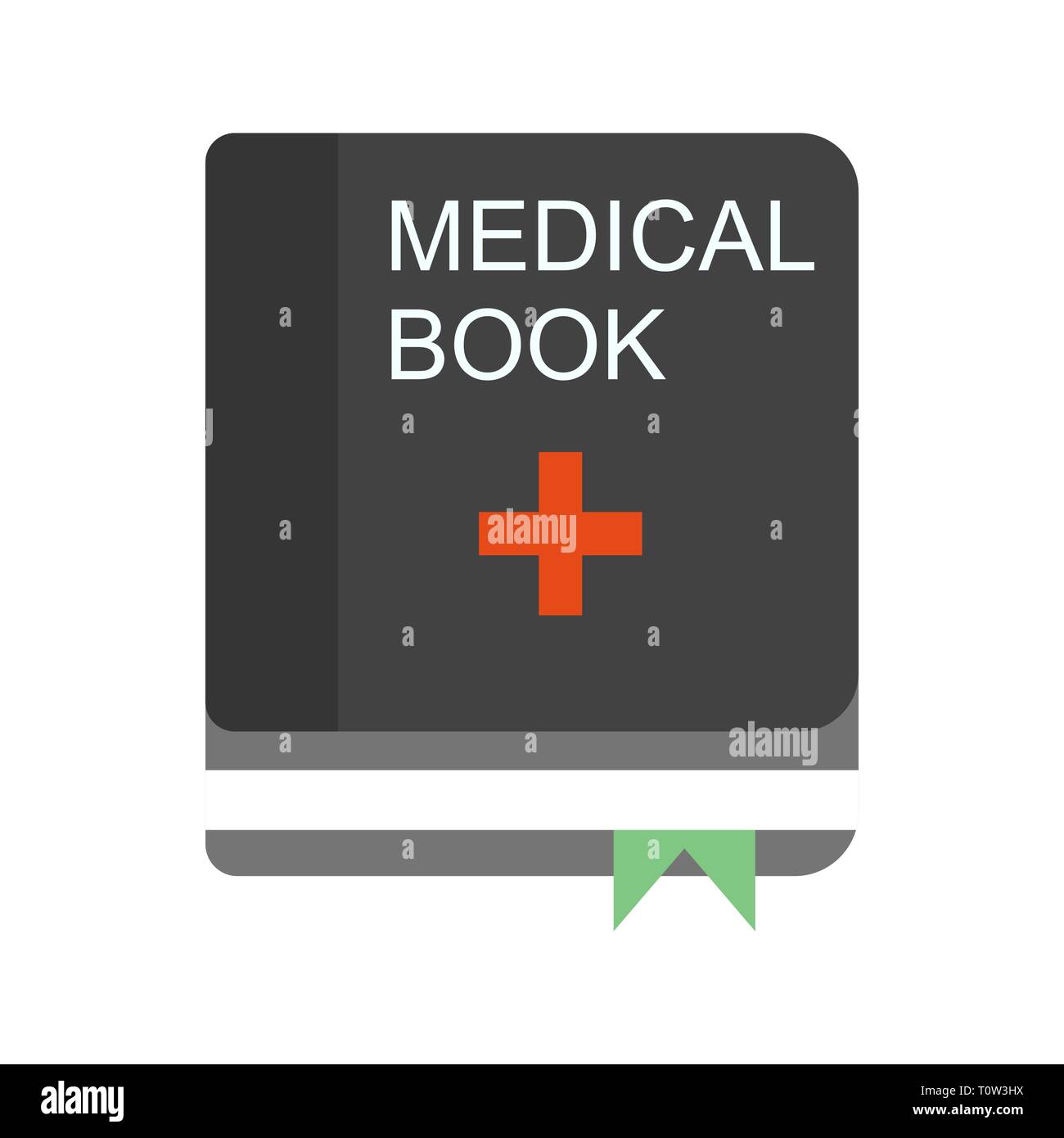 Illustration Medical Book Icon Stock Photo - Alamy