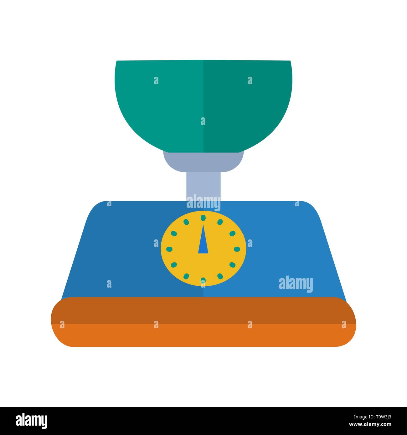 Illustration Weighting Machine Icon Stock Photo - Alamy