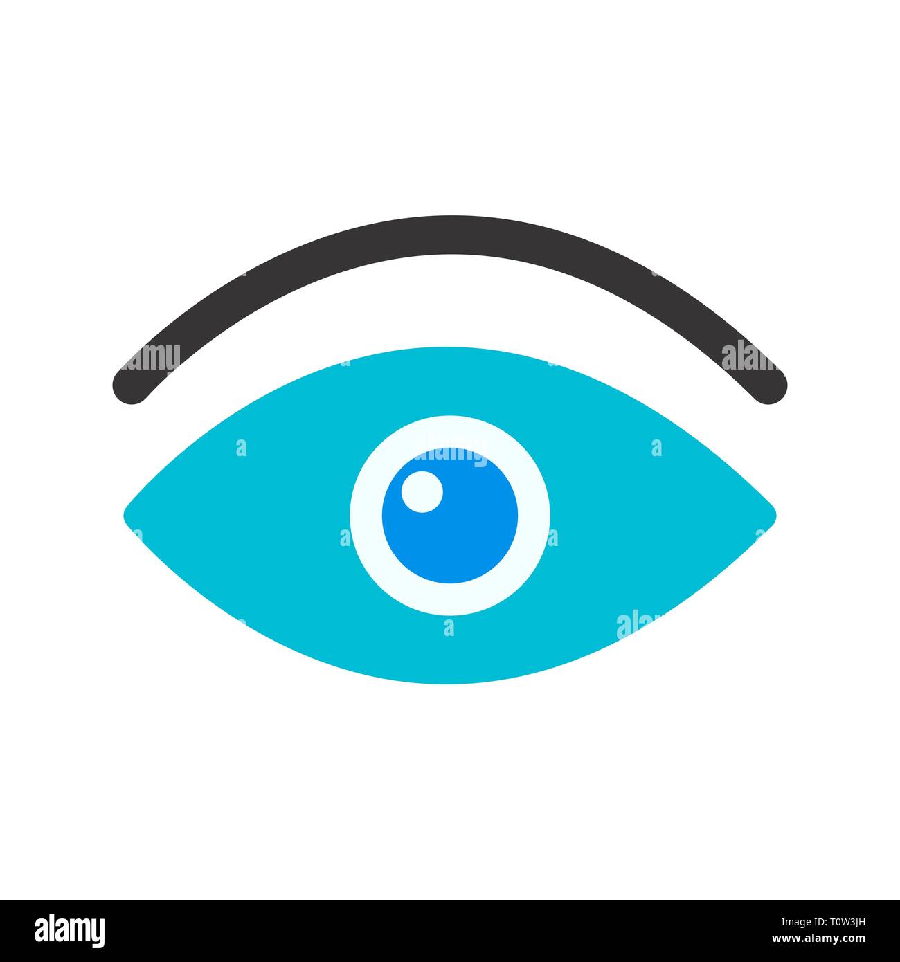 Illustration Eye Icon Stock Photo - Alamy