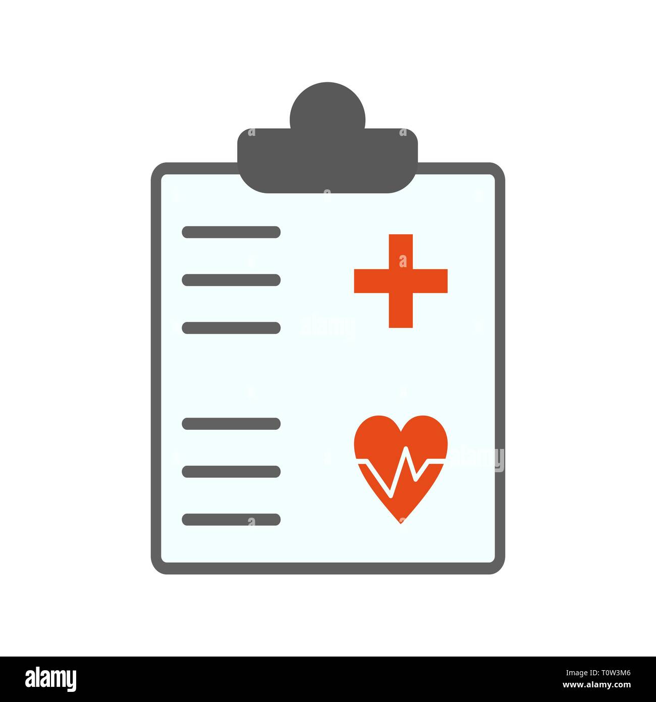 Illustration Medical Chart Icon Stock Photo - Alamy