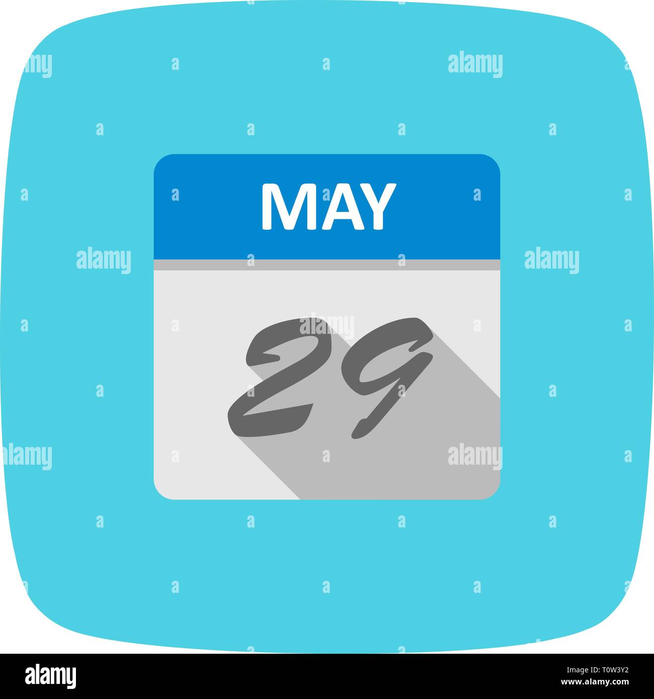 May 29th Date on a Single Day Calendar Stock Photo - Alamy