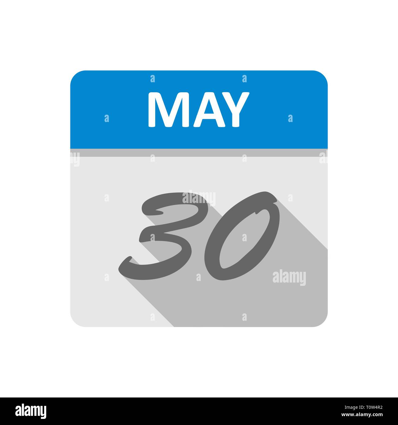 May 30th Date on a Single Day Calendar Stock Photo - Alamy