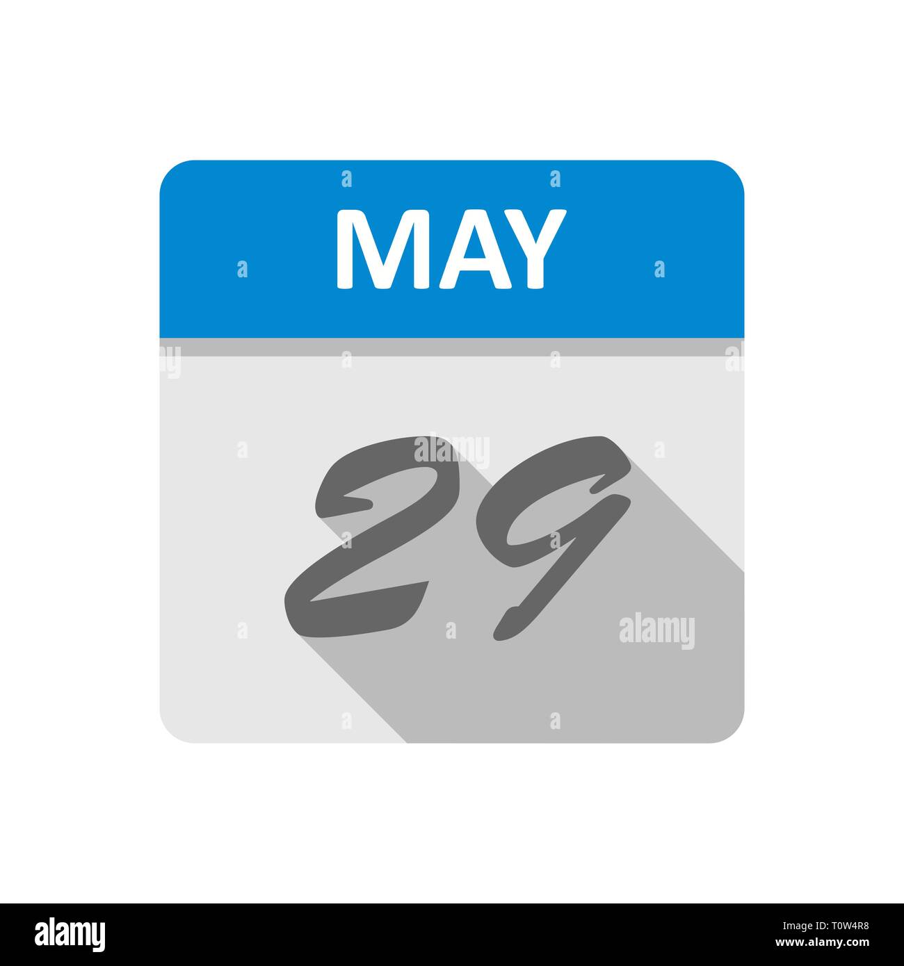 May 29th Date on a Single Day Calendar Stock Photo - Alamy