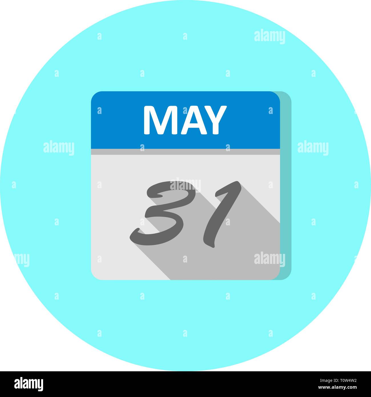 May 31st Date on a Single Day Calendar Stock Photo - Alamy