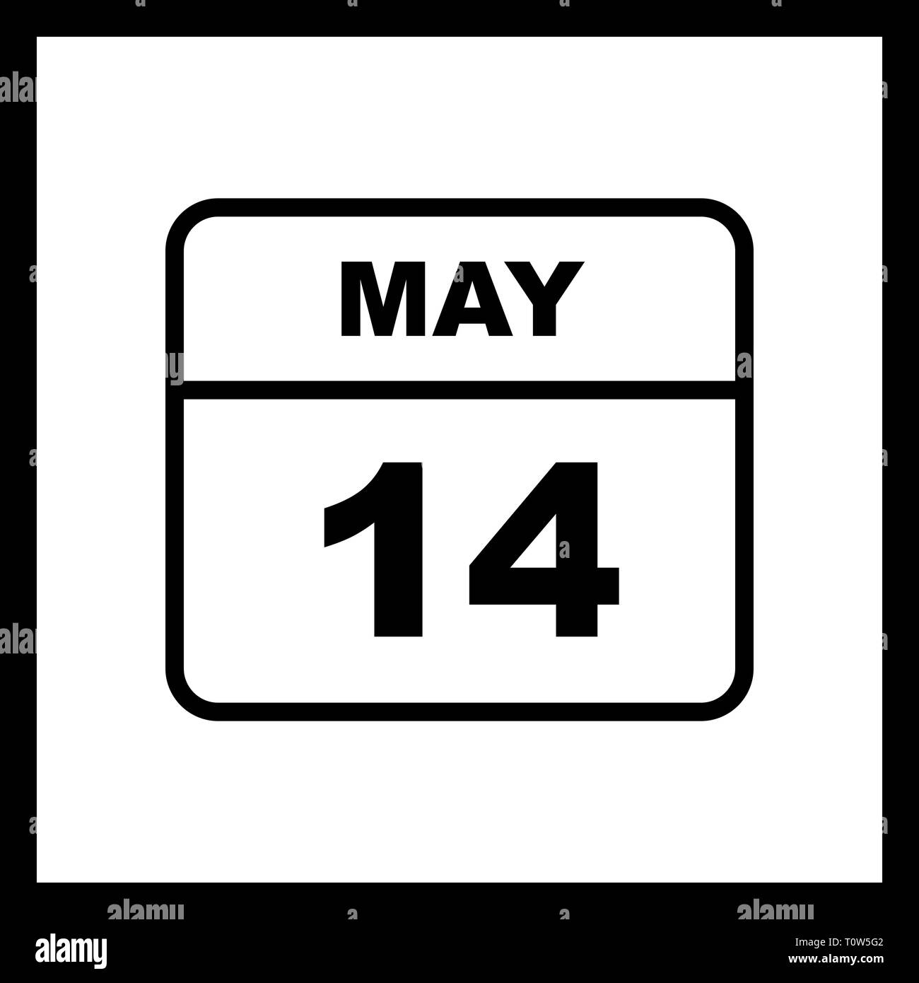 14th calendar Black and White Stock Photos & Images - Alamy