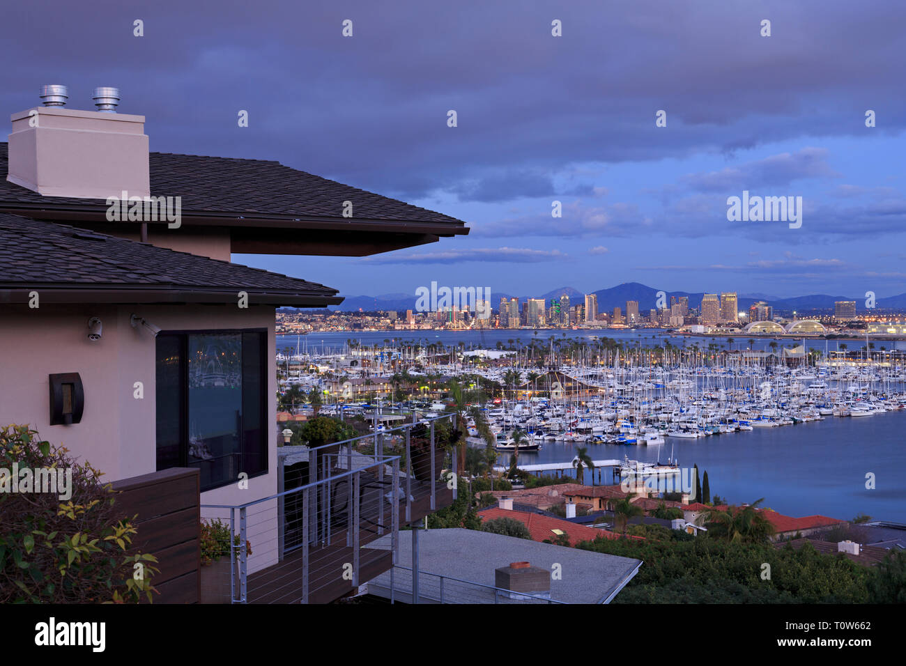 Skyline from Point Loma, San Diego, California, USA Stock Photo - Alamy