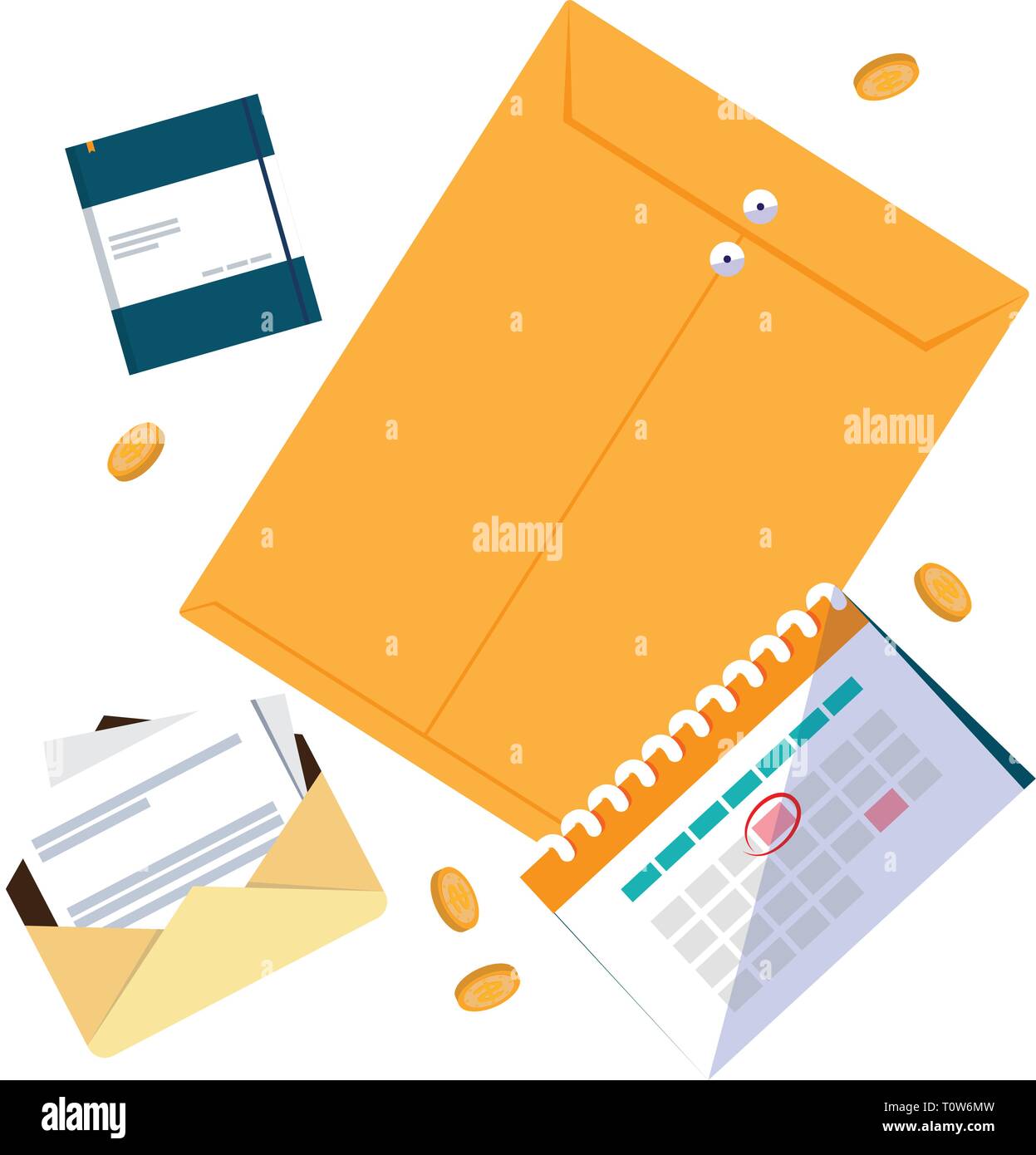 Manila envelope icon hi-res stock photography and images - Alamy