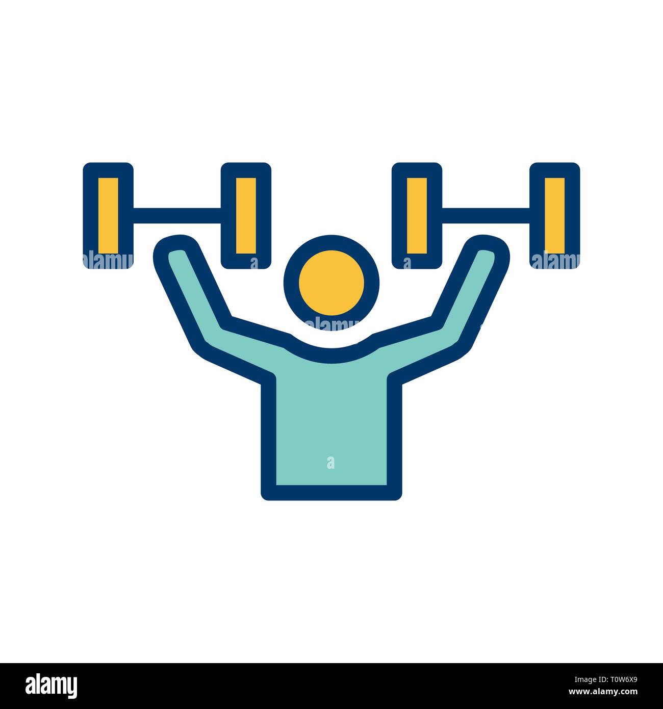Illustration Excercise Icon Stock Photo - Alamy