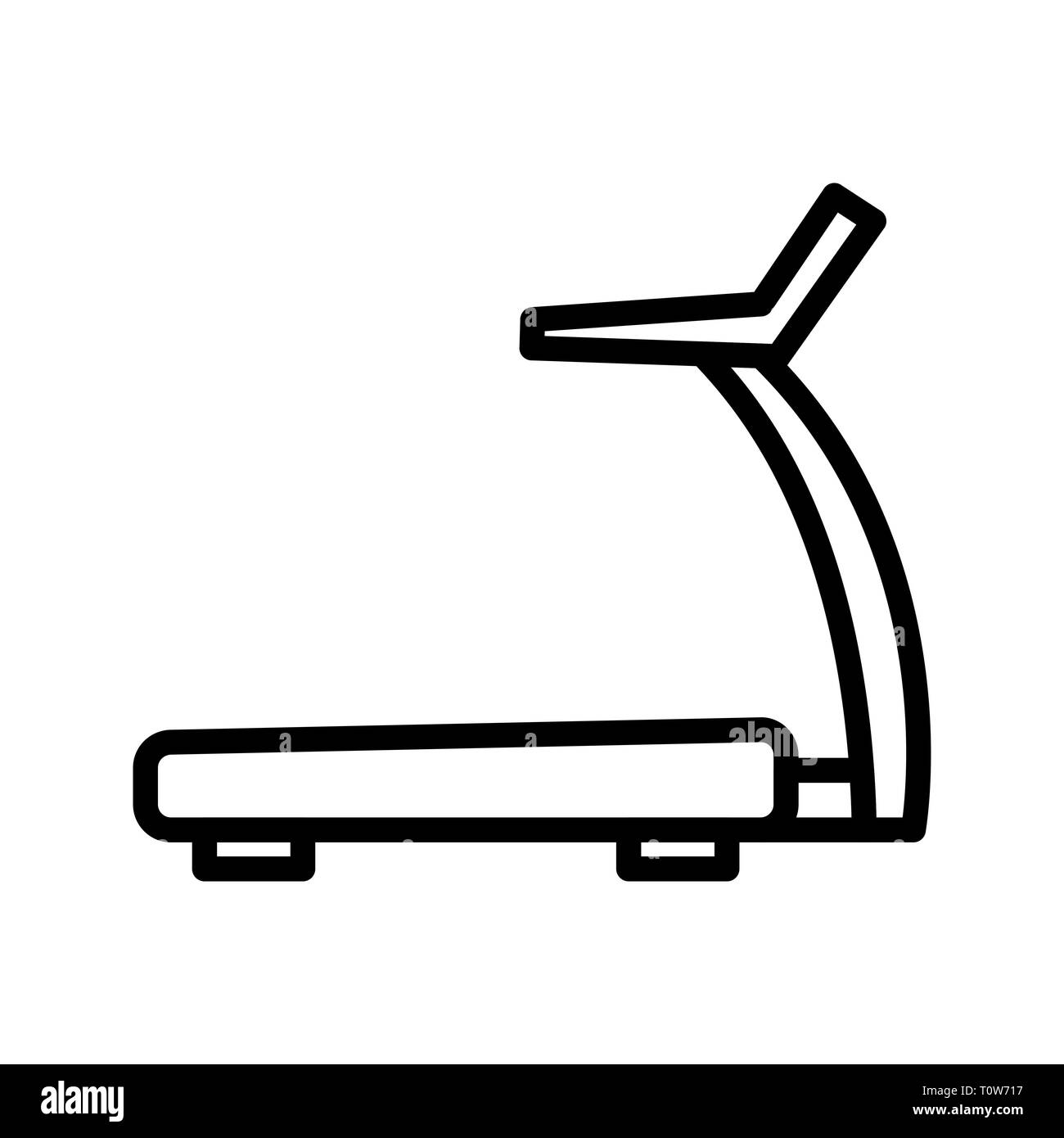Illustration Treadmill Icon Stock Photo - Alamy