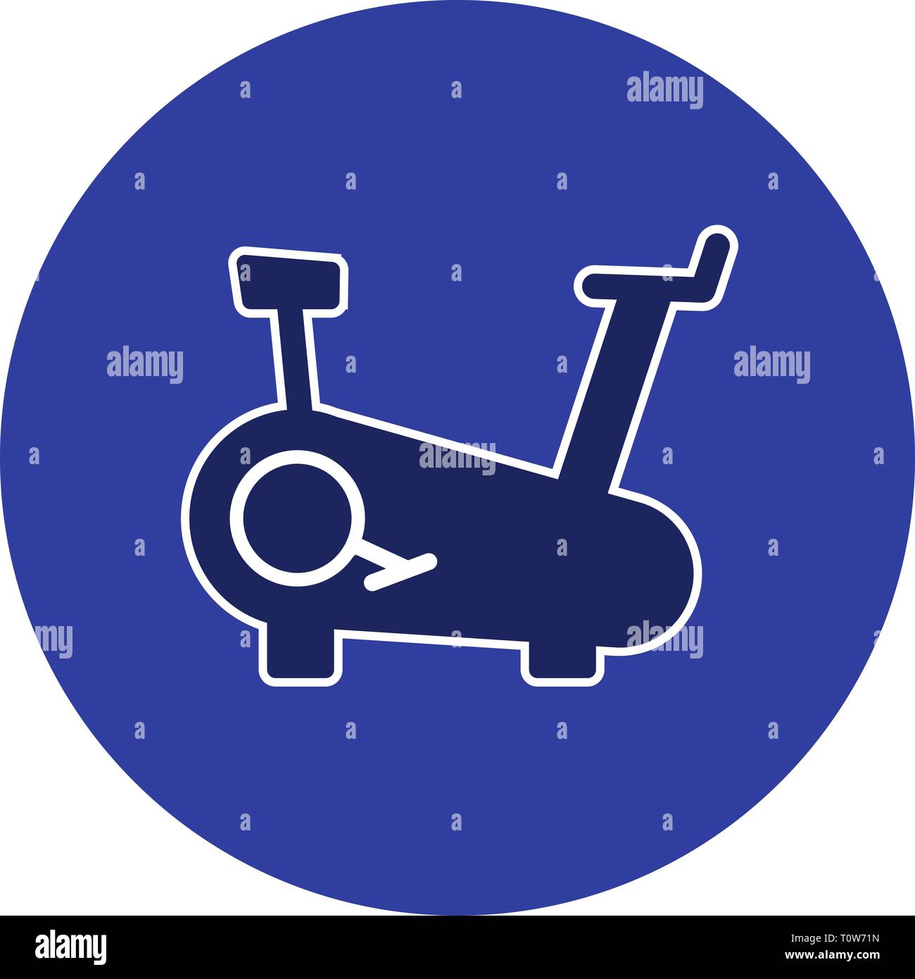 Illustration Cycling Machine Icon Stock Photo - Alamy