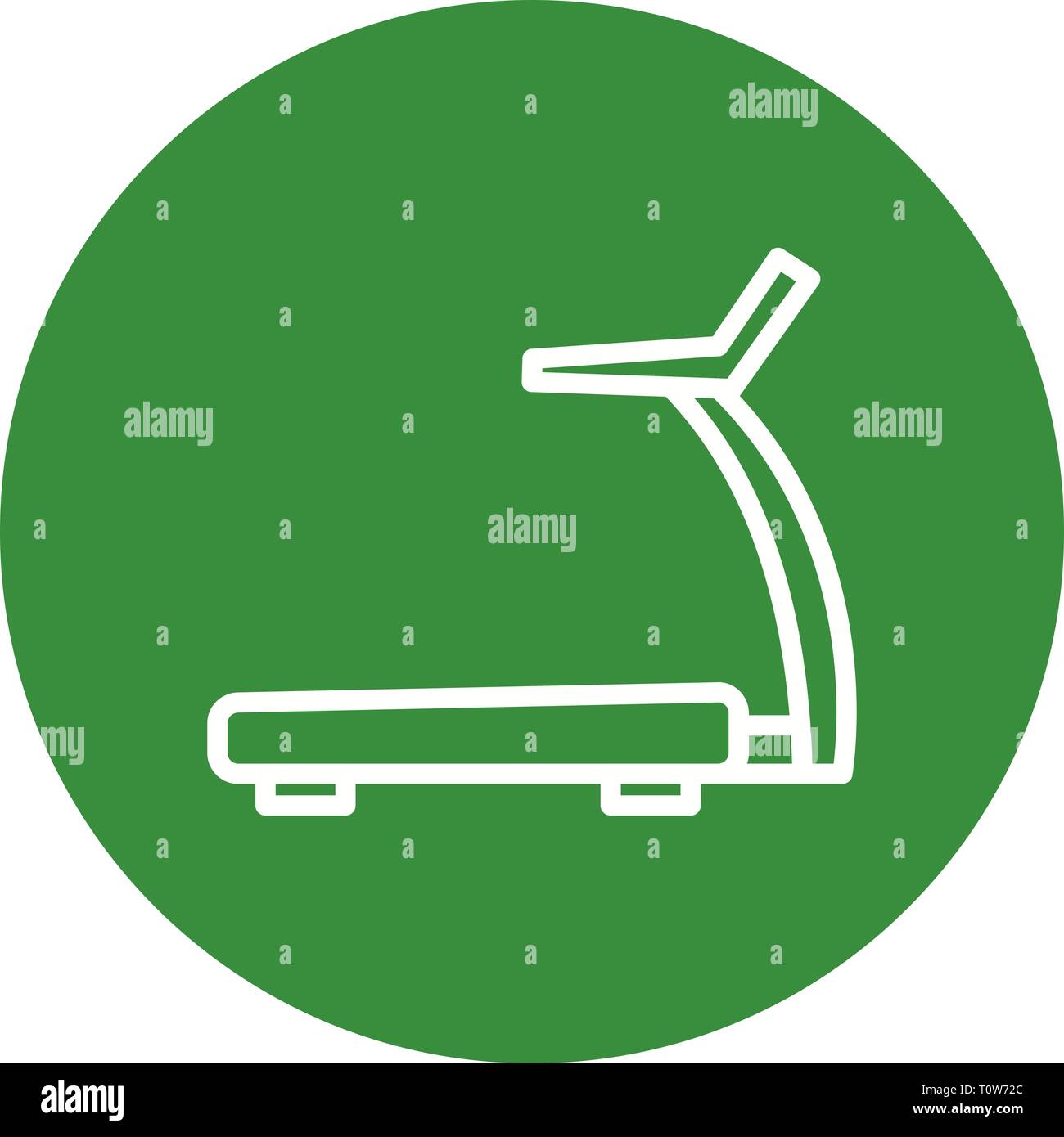 Illustration Treadmill Icon Stock Photo - Alamy