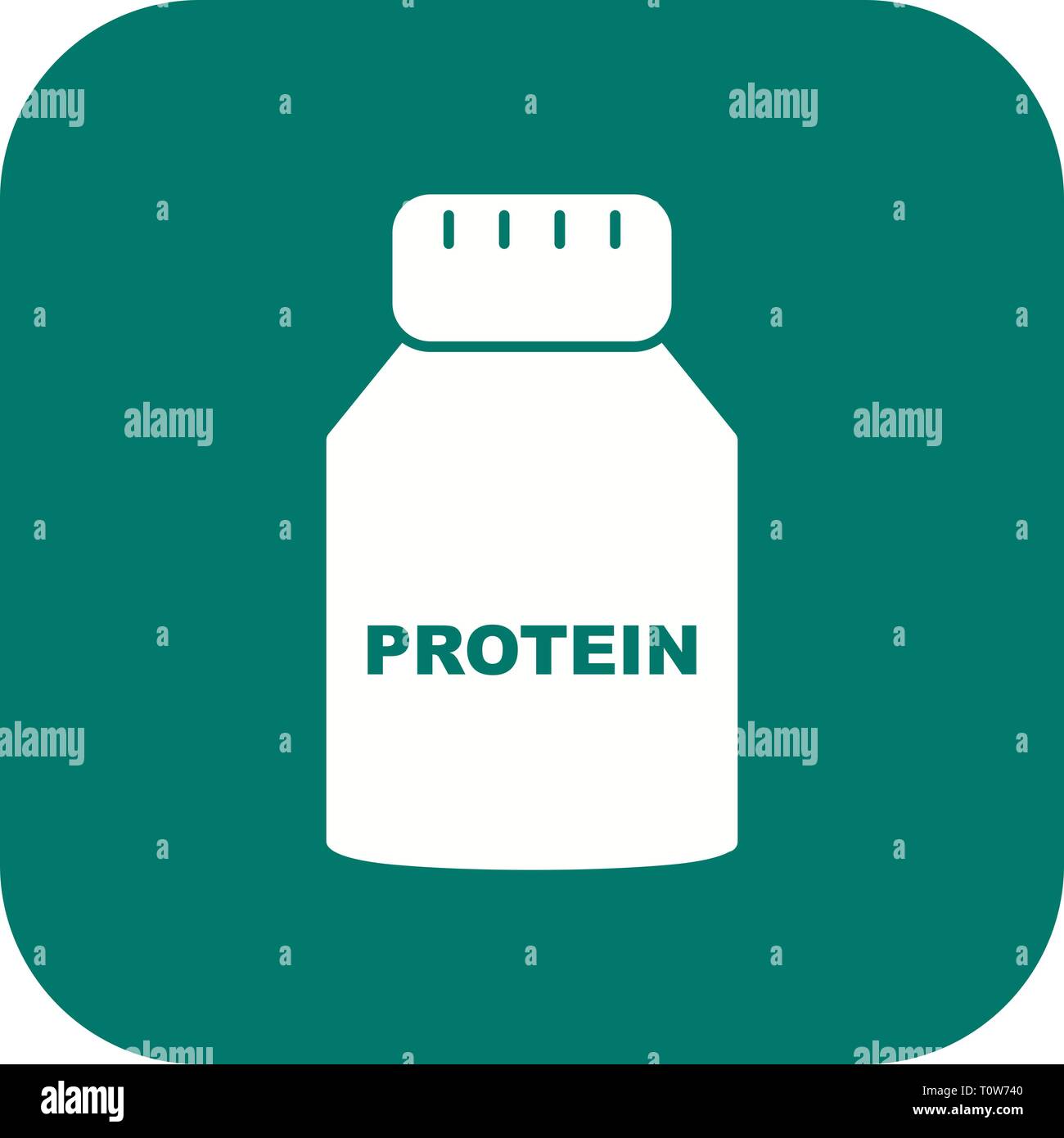 Illustration Protein Icon Stock Photo - Alamy