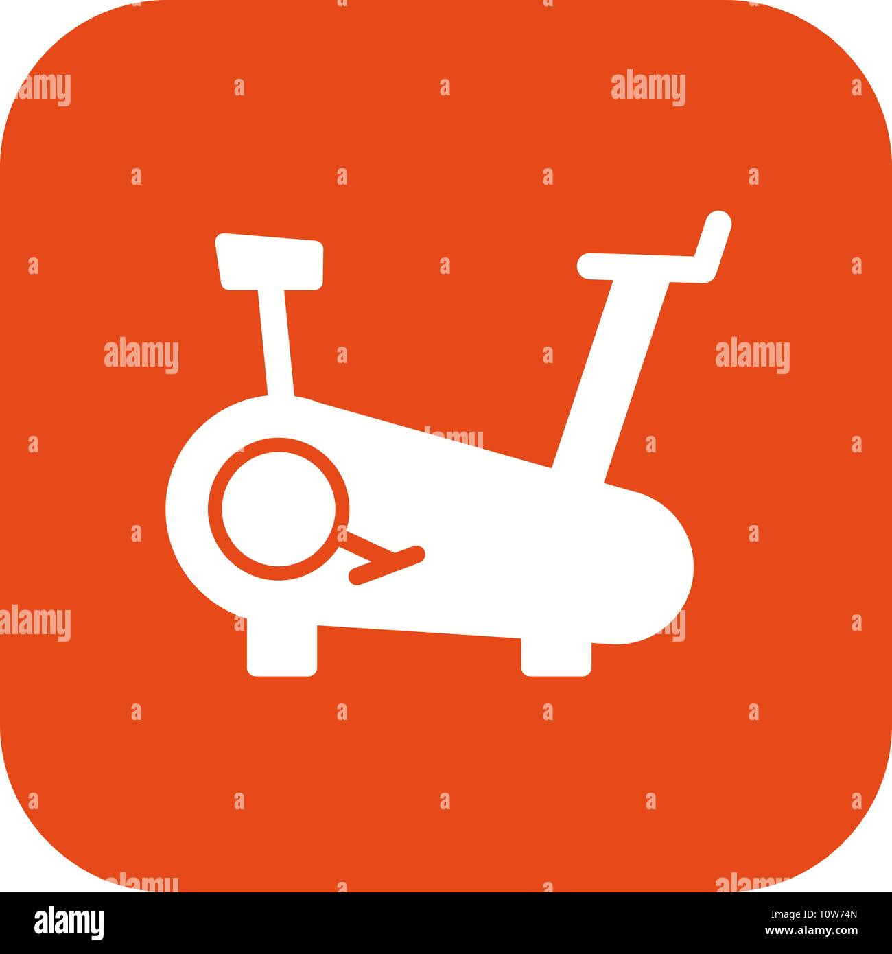 Illustration Cycling Machine Icon Stock Photo - Alamy