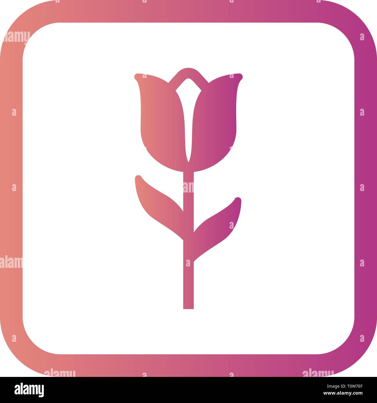 Illustration Tulip Icon Stock Photo - Alamy
