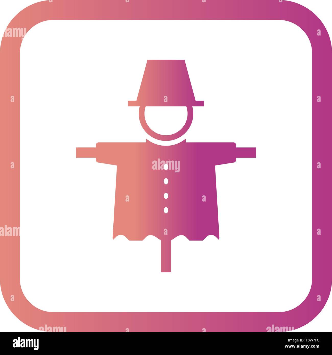 Illustration Scare Crow Icon Stock Photo - Alamy