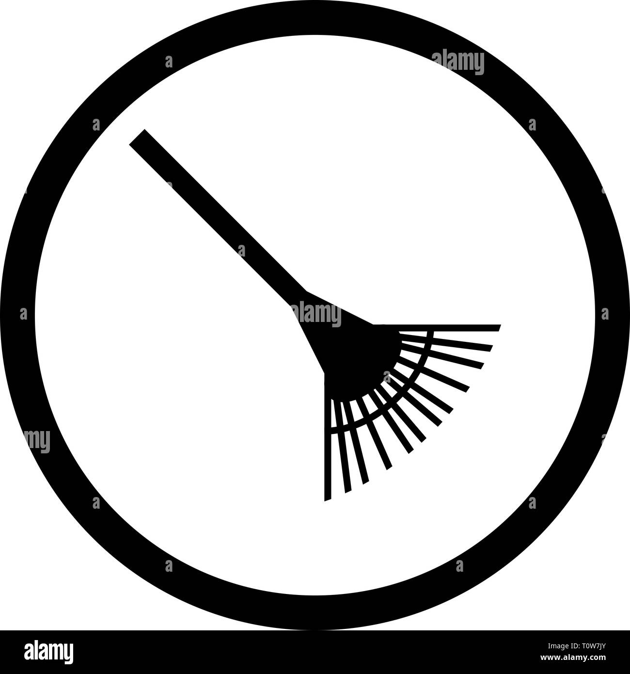 Illustration Rake Icon Stock Photo - Alamy