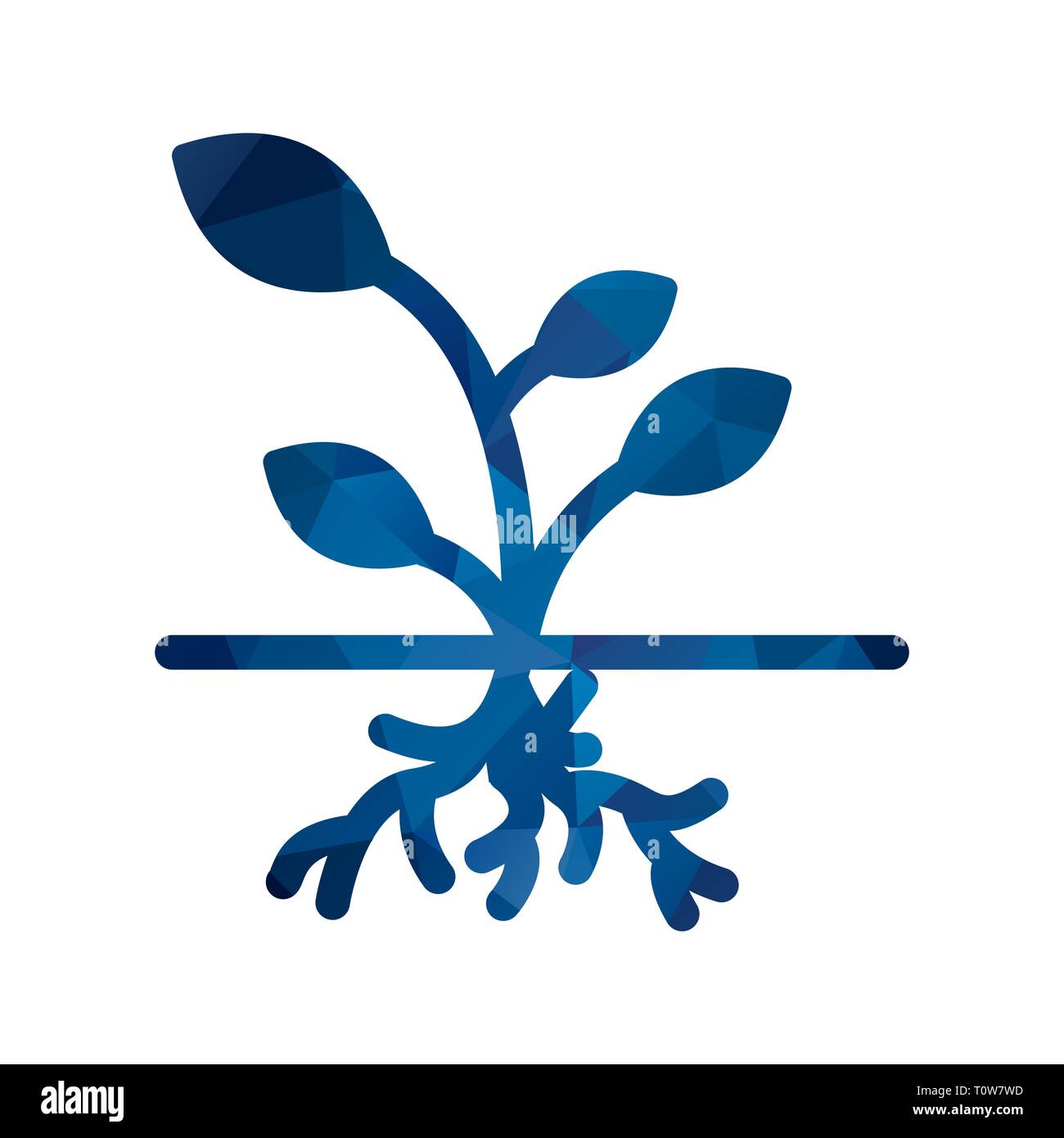 Illustration Root Icon Stock Photo - Alamy