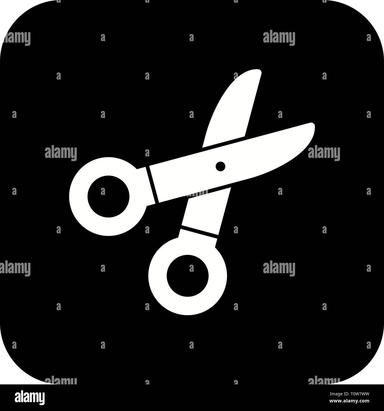 Illustration Scissors Icon Stock Photo - Alamy