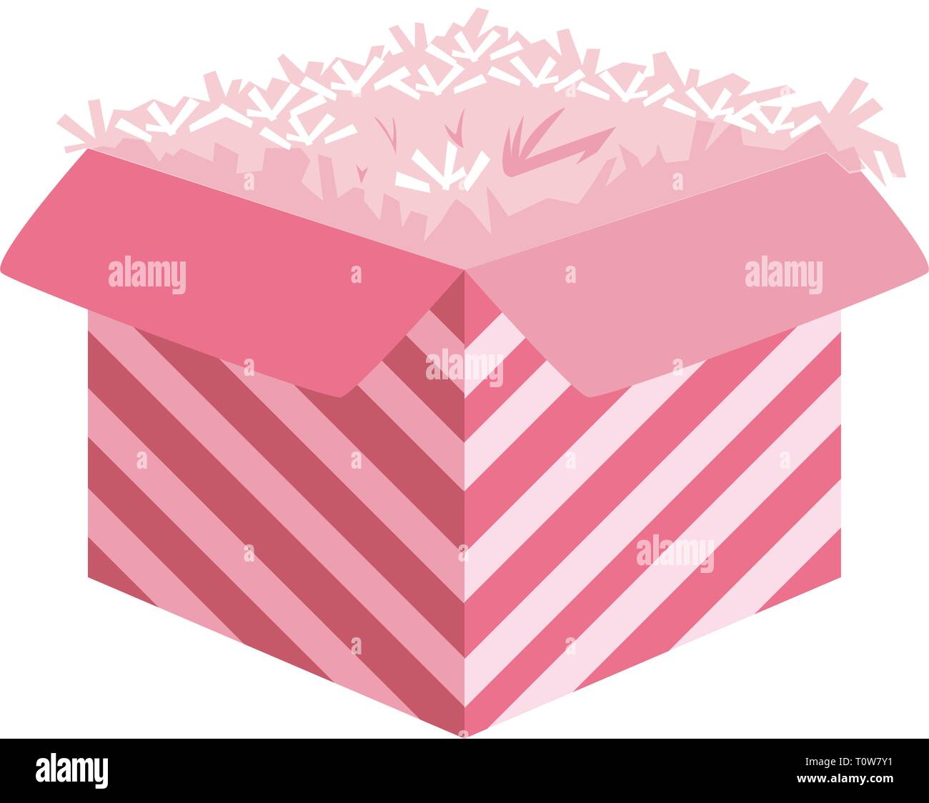 sweet cake birthday packing box vector illustration design Stock Vector ...