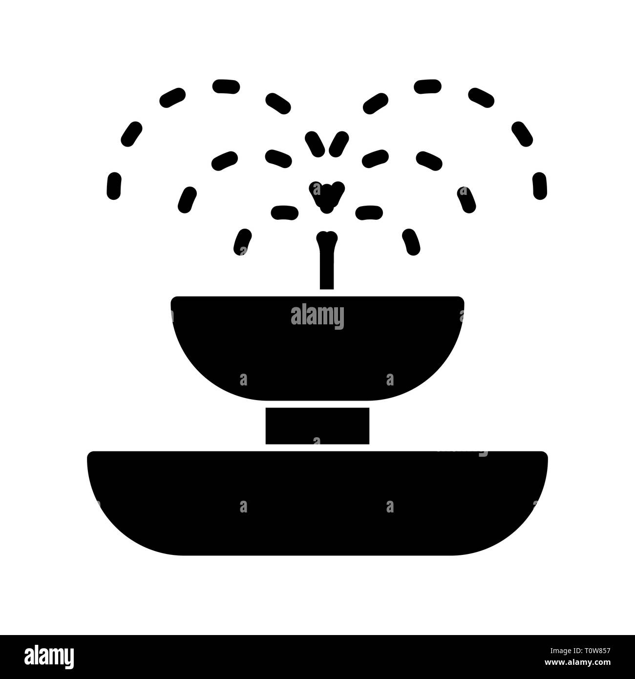 Illustration Fountain Icon Stock Photo - Alamy